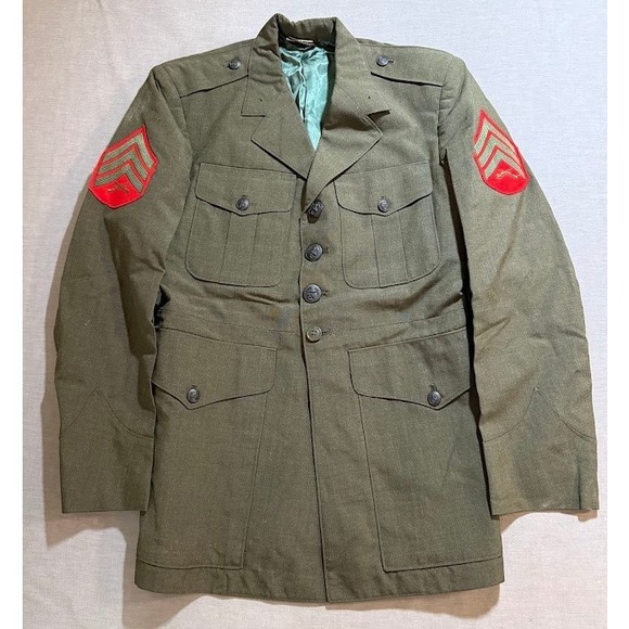 Jackets & Coats | Vintage Usmc Marine Corps Uniform Jacket Coat ...